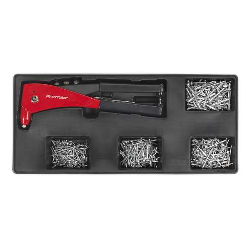 Tool Tray with Riveter & 400 Assorted Rivet Set | Sparkplugs Ltd
