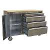 Mobile Stainless Steel Tool Cabinet 4 Drawer | Sparkplugs Ltd