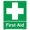 Safety Sign - First Aid - Self-Adhesive Vinyl | Sparkplugs Ltd